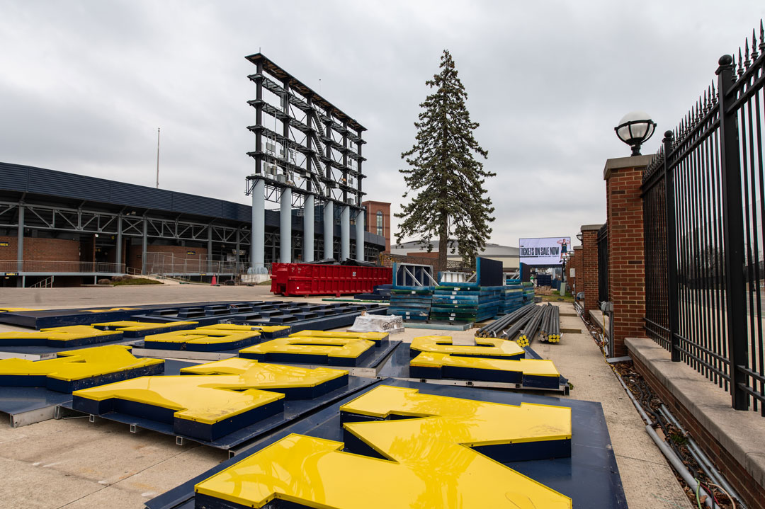 Michigan Football - New Michigan Stadium Scoreboards