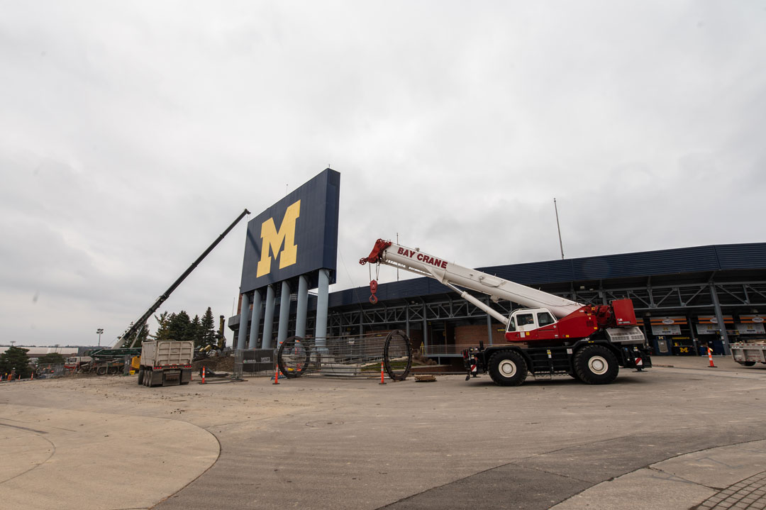 Michigan Football - New Michigan Stadium Scoreboards