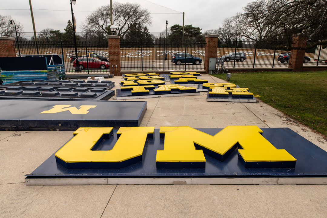 Michigan Football - New Michigan Stadium Scoreboards