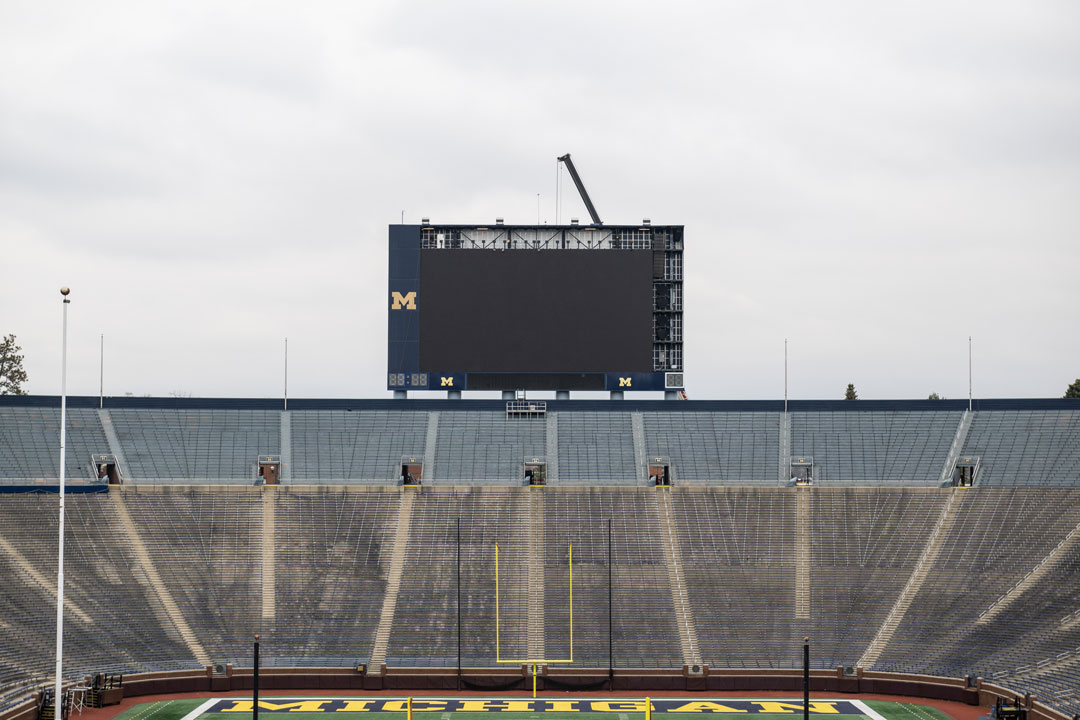Michigan Football - New Michigan Stadium Scoreboards